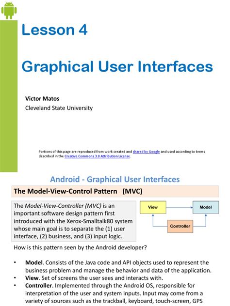android chapter04 user interfaces pdf pdf model view controller widget gui