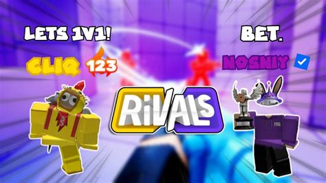 I 1v1d The Owner Of Roblox Game Rivals 🔥 Roblox Rivals Nosniy Youtube