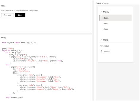 Add Navigation Component Issue 1862 Holoviz Panel GitHub