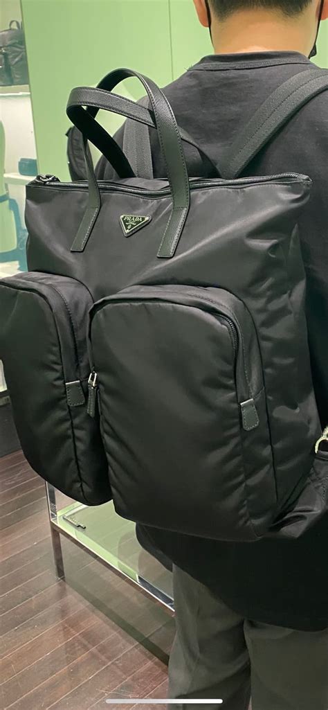 프라다 남성 나일론 토트백 겸 백팩 후루츠패밀리