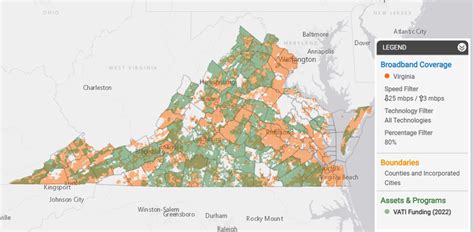 Virginia Challenges Fcc Map Showing Statewide High Speed Internet Coverage