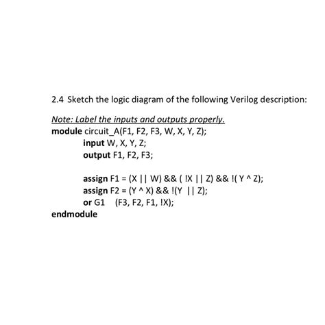 Solved 24 ﻿sketch The Logic Diagram Of The Following