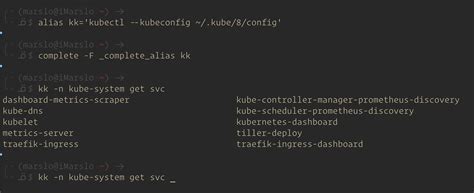 Macos How To Work With `complete F Start Kubectl` When Alias Contains ` Kubeconfig