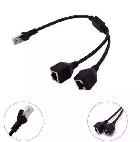 Rj45 Lan 이더넷 1 2 포트 분배기 케이블 네트워크 Cat6 어댑터 소켓 8p8c 커넥터 익스텐더 Buy Rj45 케이블케이블 Rj45케이블 분배기
