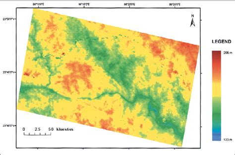 Insar Based Digital Elevation Model Dem Of Jharia Coalfield Generated Download Scientific