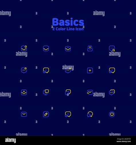 Simple And Minimal Basic Essential Line Icon Set For Ui Ux Web And