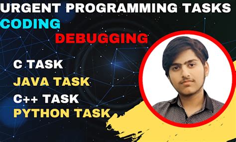Urgently Write Or Debug Python C C Plus Plus Or Java Codes For You By Hamzashahzad22 Fiverr