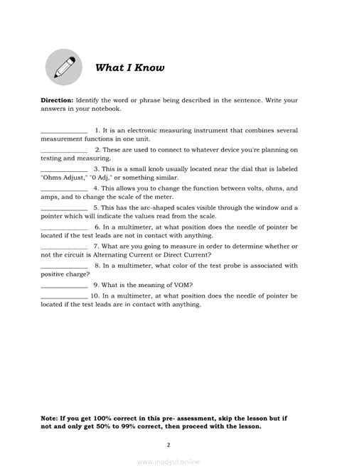 Tle Ict Css Quarter 4 Module 1 4 Testing Electronic Components