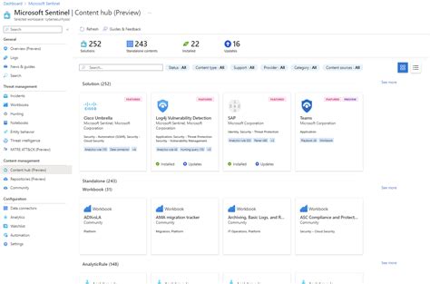 Whats New 250 Solutions In Microsoft Sentinel Content Hub Microsoft Community Hub