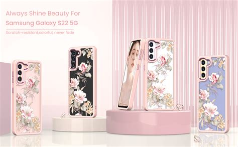 Dretal For Samsung Galaxy S22 5g Case Floral Military