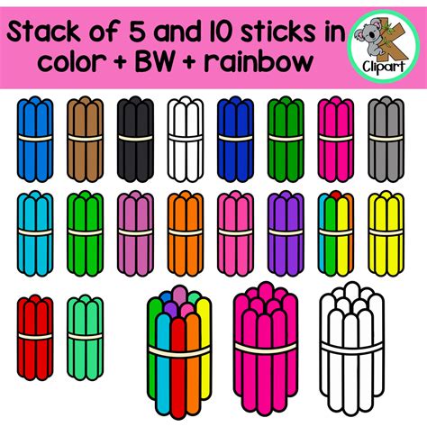 Popsicle Sticks Math Clipart Made By Teachers
