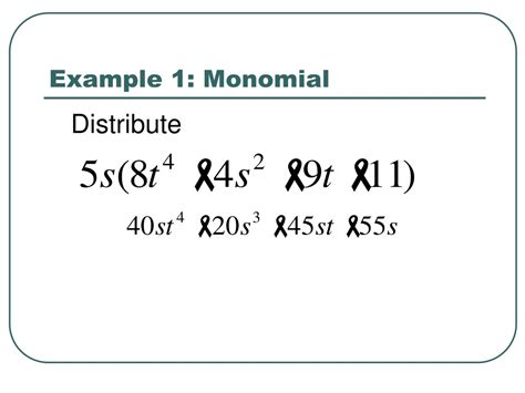 PPT Multiplying Monomials And Binomials PowerPoint Presentation Free Download ID