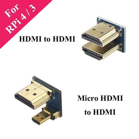 Raspberry Pi 4 Model B Micro Hdmi เป็นหัวแปลงสัญญาณ Hdmi Raspberry Pi 3 Hdmi ไปยังหัวแปลงสัญญาณ