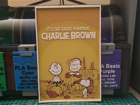 Its The Great Pumpkin Charlie Brown Hueforge By Lumpy3d Makerworld Download Free 3d Models