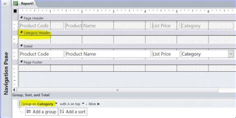 How To Add Group Header Footer In Report IAccessWorld Com