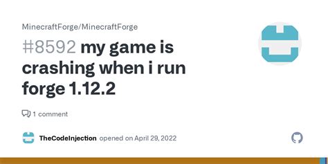 My Game Is Crashing When I Run Forge Issue MinecraftForge MinecraftForge GitHub