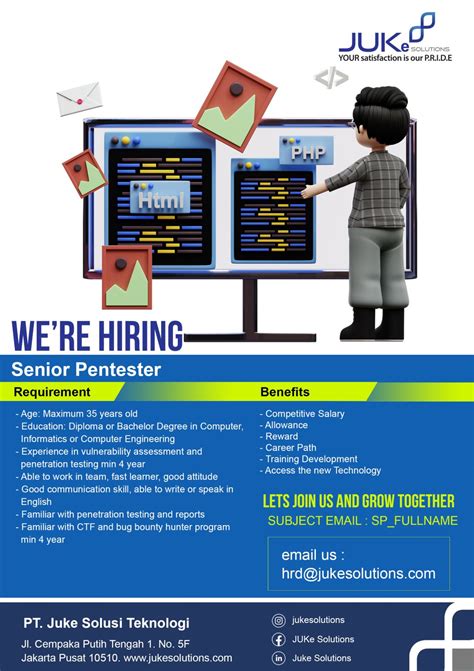 Hiring Pentester Cybersecurity Teknologi Dwi Astari Prabandari