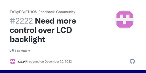 Need More Control Over Lcd Backlight · Issue 2222 · Frskyrcethos
