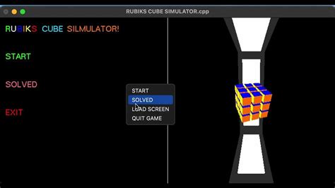 rubiks cube simulator opengl demo youtube
