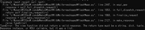 [python] flask에서 list를 반환할 수 없는 문제 typeerror the view function did