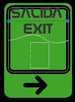 Exit Sign In AutoCAD CAD Library