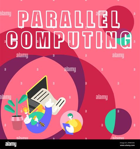 Text Caption Presenting Parallel Computing Internet Concept