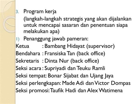 Detail Contoh Program Kerja Sederhana Koleksi Nomer 38