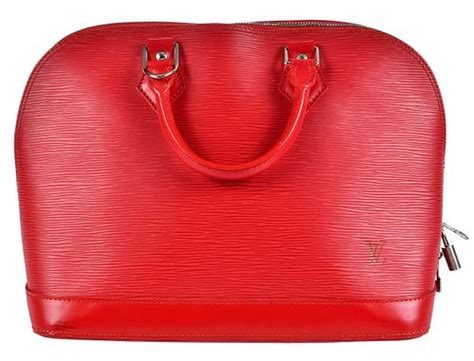 Louis Vuitton Epi Alma Pm Handbag Castillan Red Sold At Auction On