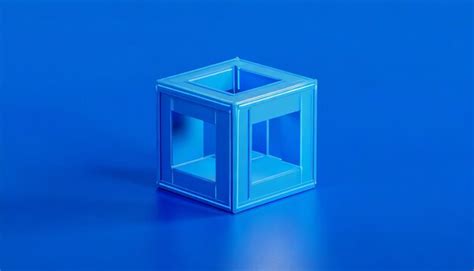 Premium Photo 3d Rendering Of Geometric Square Cube