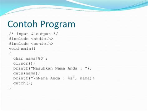 PPT Elemen Dasar Program C PowerPoint Presentation Free Download ID 6458971