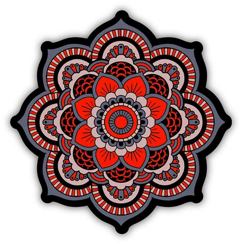 Download Intricate Red Mandala Artwork Png