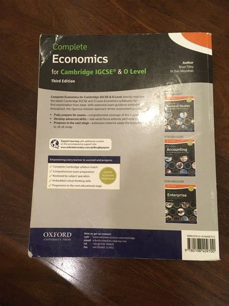 Complete Economics For Cambridge Igcse And O Level Textbook 3rd Edition Hobbies And Toys Books