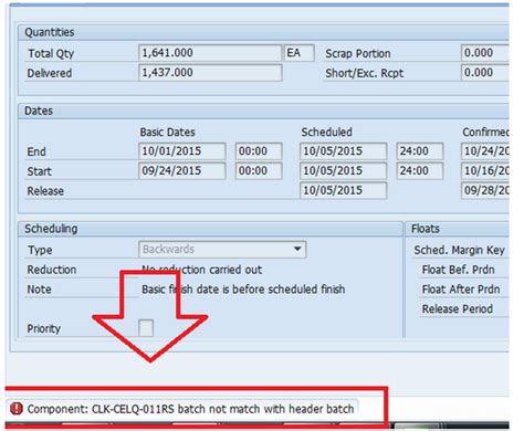 Solved Not Able To Close The Production Order Sap Community