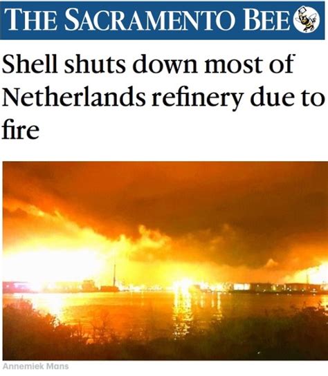 Shell Shuts Down Most Of Netherlands Refinery Due To Fire Royal Dutch Shell Plc Com