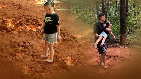 군포 수리산 황토길 맨발걷기 건강챙기는 6세 8월 복어네 산림욕 일상 Vlog Youtube