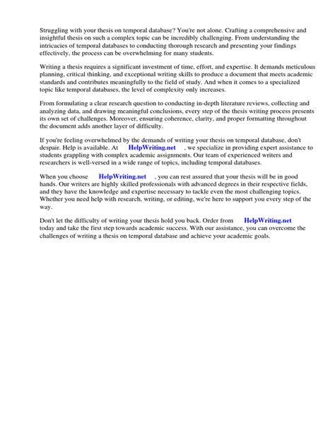 thesis on temporal database pdf databases systems science