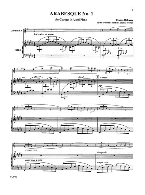 3 Debussy Pieces Arr By Harold Wright For Clarinet And Piano Camco