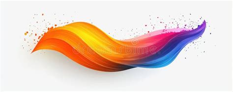 Colorful Abstract Wave Design With Vibrant Cmyk Gradients And Splashes Stock Image Image Of