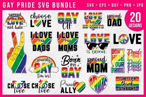 Gay Pride Svg Bundle 20 Lgbtq Svg Graphic By Hippo Creations