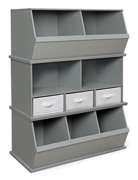 Badger Basket Two Bin Stackable Storage Cubby Storage Bins Diy