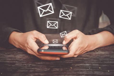 Premium Photo Mans Hands Using A Smartphone