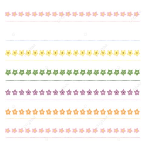 신선한 꽃 줄무늬 구분선 패턴 음영 꿈 단순한 분리선 Png 일러스트 및 벡터 에 대한 무료 다운로드 Pngtree