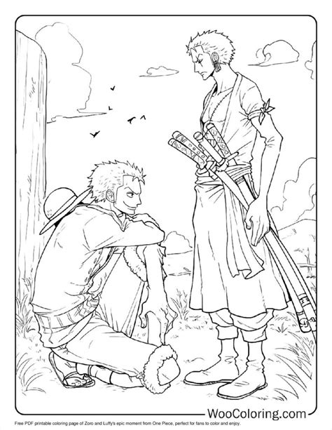 Zoro Luffy Coloring Pages