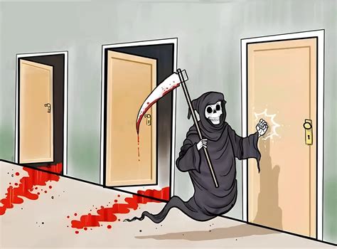 Death Knocking On Doors Grim Reaper Ai Memes Template