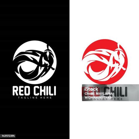 레드 칠리 로고 핫 칠리 페퍼스 벡터 칠리 가든 하우스 일러스트 레이 션 회사 제품 브랜드 일러스트 레이 션 건강한 생활방식에