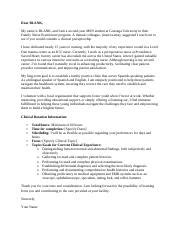 Seeking Clinical Preceptorship Experienced Bilingual FNP Babe Course Hero