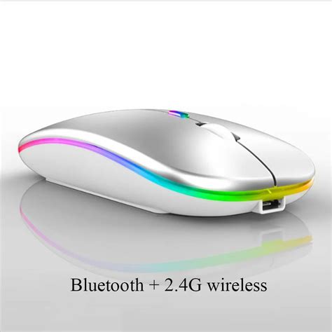 Rechargeable RGB Wireless Ergonomic Gaming Mouse For Computer