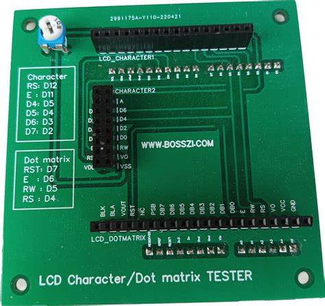 Lcd Character Dot Matrix Tester Bosszi