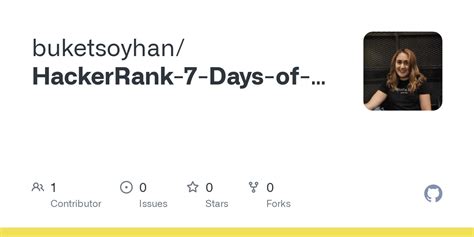 github buketsoyhan hackerrank 7 days of javascript