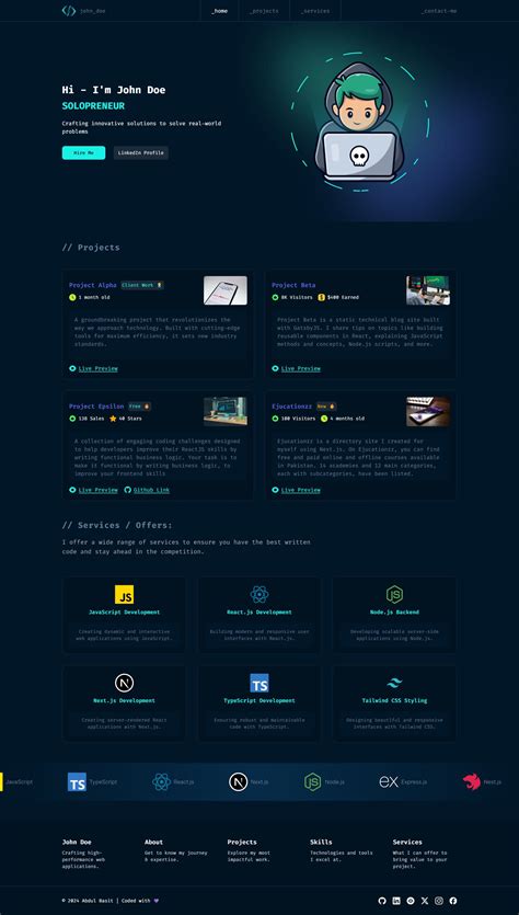 Modern And Responsive React And Nextjs Templates With Tailwind Css And